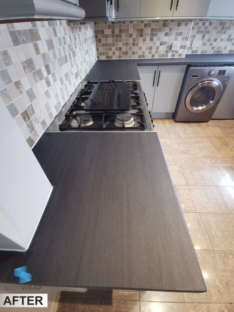 GREY OAK HERRINGBONE WOOD GOHW68 – Layed Interior Vinyl Wrap